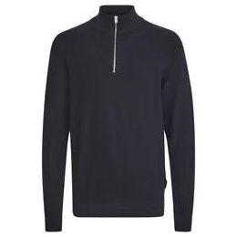 Troyer Casual Friday "Troyer CFKARL 0160 structured halfzip knit", Herren, Gr. XL, blau (schwarz navy), Obermaterial: 100% Baumwolle CO., Pullover Troyer