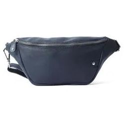 Umh&auml;ngetasche MARGELISCH "Konu 1", Damen, Gr. B/H/T: 30cm x 14cm x 7,5cm onesize, blau (navy), Leder, Taschen Umh&auml;ngetasche, aus LWG zertifiziertem Leder
