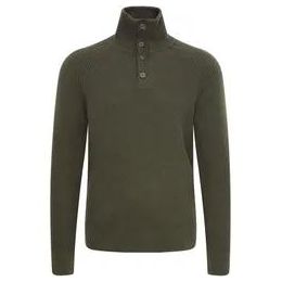 Troyer Casual Friday "Troyer CFKRISTIAN 0162 ribbed high neck knit", Herren, Gr. XXL, gr&uuml;n (deep depths), Grobstrick, Obermaterial: 100% Baumwolle CO., unifarben, Basic, normal, Pullover Troyer