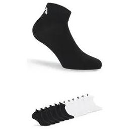 Kurzsocken Fila "UNISEX QUARTER PLAIN SOCKS", Herren, Gr. 35-38, schwarz-wei&szlig; (schwarz, wei&szlig;), Baumwollmischung, elastisch, Socken