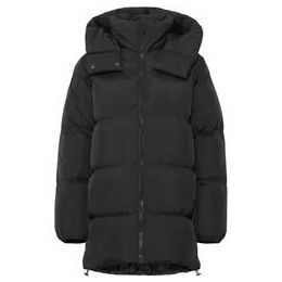 Steppjacke oxmo "Steppjacke OXEllie", Damen, Gr. 42, schwarz, Obermaterial: 100% Nylon NY., regular fit ca. Mitte Oberschenkel, Jacken Steppjacke