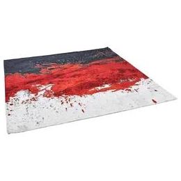 Teppich Gino Falcone "Cosima-116", rot, B:160cm H:3mm L:230cm, Polyester, Teppiche, Teppich, flachgeweber Jaquard-Teppich, mit Chenillegarn, modernes Design