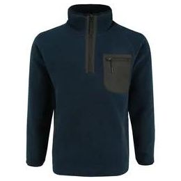 Strickfleece-Pullover INDICODE "Fleecejacke IDTrout", Herren, Gr. XXL, blau (navy), Obermaterial: 100% Polyamid PA., Sweatshirts