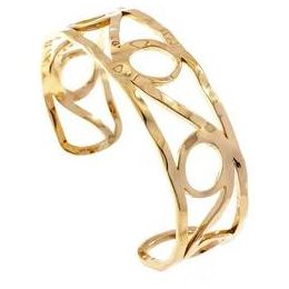 Armspange Jobo, gold (goldfarben), Armb&auml;nder, Damen, Edelstahl, Armspange, aus Edelstahl goldfarben beschichtet