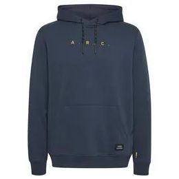 !Solid Kapuzenpullover SOLID "Hoodie SDDarcio", Herren, Gr. L, blau (insignia blau), Obermaterial: 60% Baumwolle CO. 40% Polyester PES., unifarben, normal, ohne Ausschnitt, Pullover Kapuzenpullover