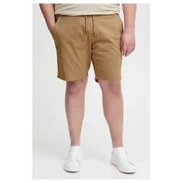 Chinoshorts Blend "BHPiello Big & Tall", Herren, Gr. 5XL, US-Gr&ouml;&szlig;en, braun (beige braun), Web, 98% Baumwolle, 2% Elasthan, unifarben, regular fit kurz, Hosen Chinoshorts, Stilvolle Chino Short in gro&szlig;en Gr&ouml;&szlig;en