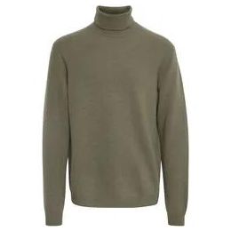 Rollkragenpullover Casual Friday "Strickrollkragenpull CFKarl", Herren, Gr. S, gr&uuml;n (olivine melange), Obermaterial: 80% Wolle WO. 20% Polyamid PA., Pullover Rollkragenpullover