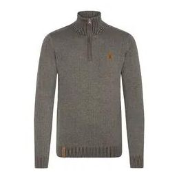 Troyer INDICODE "Troyer IDNathen", Herren, Gr. 3XL, grau (grau mix), Obermaterial: 75% Baumwolle CO. 25% Polyacryl PAN., Pullover Troyer