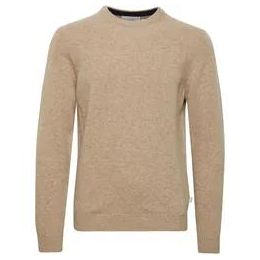 Strickfleece-Pullover Casual Friday "Strickpullover CFKarl", Herren, Gr. XXL, silber (silber mink melange), Obermaterial: 80% Wolle WO. 20% Polyamid PA., Pullover
