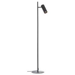 Brilliant Stehlampe "Marty", braun (sand schwarz), 1, H: 130cm, 1 Stk., Leuchten, LED-Stehleuchte, 130 cm, GU10, 350 lm, 3000 K, Aluminium, Stehlampe