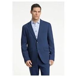 Anzugsakko LINDBERGH "Anzugjacke Modern Fit", Herren, Gr. 60, blau (mid navy mel), Obermaterial: 54% Polyester, 44% Wolle, 2% Elasthan; Futter: 95% Polyester, 5% Elasthan, Sakkos
