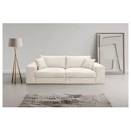 Big-Sofa WERK2 "Rozzana Mega Sofa mit viel Platz, aktuelle Bez&uuml;ge. Breite 246cm", beige (natur), B:246cm H:82cm T:105cm, 100% Polyester, Sofas, Big-Sofa, mit losen R&uuml;ckenkissen, gem&uuml;tlich, in Cord, Breitcord und Pl&uuml;sch Bezug