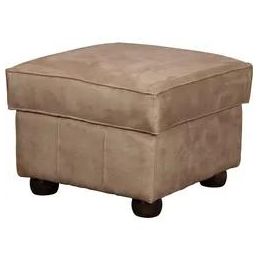 Polsterhocker Home Affaire "CHARENTE, Chesterfield Hocker, Ma&szlig;e B/T/H: 55/55/73 cm", braun, B:55cm H:73cm T:55cm, 100% Polyester, Hocker, Polsterhocker, passend zur Serie Charente, in hochwertiger Verarbeitung