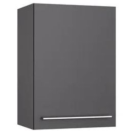 H&auml;ngeschrank KOCHSTATION "KS-Bern2", grau (anthrazit, anthrazit), B:50cm H:70,4cm T:34,9cm, Holzwerkstoff, Schr&auml;nke, H&auml;ngeschrank, Breite 50 cm, 1 T&uuml;r, 2 Einlegeb&ouml;den