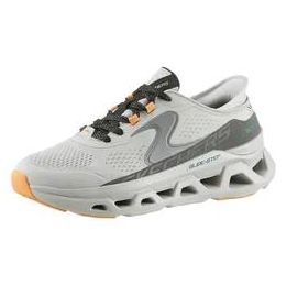 Slip-On Sneaker Skechers "GLIDE-STEP ALTUS", Herren, Gr. 43, grau (hellgrau, dunkelgrau), Lederimitat, Mesh, kontrastfarbene Details, Schuhe, Slipper, Freizeitschuh, Halbschuh zum Schlupfen
