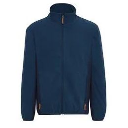 Fleecejacke North Bend "Fleecejacke NBHelgo", Herren, Gr. L, blau (navy blazer), Obermaterial: 100% Polyester PES., meliert, regular fit normal, Jacken Fleecejacke