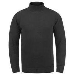 !Solid Rollkragenpullover SOLID "Rollkragenpullover SDKarlos", Herren, Gr. L, grau (dar grau m), Obermaterial: 50% Baumwolle CO. 50% Polyacryl PAN., Pullover Rollkragenpullover