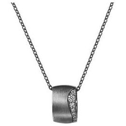Kette mit Anh&auml;nger Firetti "Schmuck Geschenk Silber 925 Halsschmuck Ankerkette", silber (silberfarben, kristallwei&szlig;), Halsketten, Damen, Silber 925 (Sterlingsilber), L: 45 B: 1,2mm, Made in Germany - mit Zirkonia (synth.), B:1,2mm