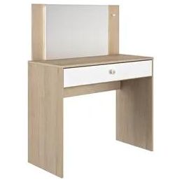 Schminktisch GAMI "MAKE UP", braun (kastanie natur nachbildung, kastanie natur nachbildung, kastanie natur nachbildung), B:94cm H:121cm T:44cm, Tische, Schminktisch, Eleganter und praktischer Schminktisch mit einem Schubfach