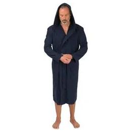 WEWO-Fashion Unisex-Bademantel WEWO FASHION "3901, ideal f&uuml;r Sauna & Spa, Hotelbademantel, Morgenmantel" Gr. XXL, blau (navy), L:120cm, Polycotton, Hausm&auml;ntel, leicht & saugf&auml;hig