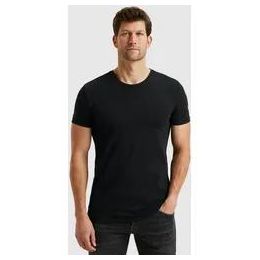 PME-Legend T-Shirt PME LEGEND "PME 2-packbasict-shirt", Damen, Gr. XL, schwarz, Jersey, Obermaterial: 95% Baumwolle, 5% Elasthan, unifarben, regular fit normal, Rundhals, Shirts T-Shirt