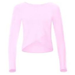 Langarmshirt WINSHAPE "Cropped Functional Light and Soft", Damen, Gr. L, rosa (lavender rose), 85% Polyester, 15% Elasthan, Rundhals, Shirts Langarmshirt, Overlap-Applikation