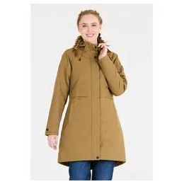 Outdoorjacke WHISTLER "Mullie", Damen, Gr. 46, braun (karamell), 100% Polyester, unifarben, normal, ohne Ausschnitt, Jacken Outdoorjacke, mit 10.000 mm Wassers&auml;ule