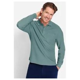 Poloshirt Catamaran "Langarm-Poloshirt", Herren, Gr. 48/50, gr&uuml;n (jade), 60% Baumwolle, 40% Polyester, unifarben, Shirts