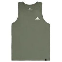 Muscleshirt Alpha Industries "Basic Tank SL", Herren, Gr. XXL, gr&uuml;n (schwarz olive), Obermaterial: 100% Baumwolle, Shirts
