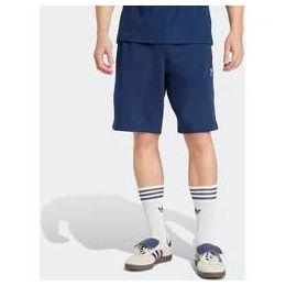 Shorts Adidas ORIGINALS "ESS SHO", Herren, Gr. L, N-Gr, blau (night indigo), Obermaterial: 100% Baumwolle, Hosen Shorts, Essential Sweat Shorts mit Logo, aus weichem French-Terry Material