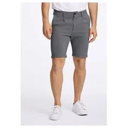 Shorts LINDBERGH "Performance-Shorts Regular Fit", Herren, Gr. XS, grau (grau mix), Obermaterial: 75% Polyester, 22% Viskose, 3% Elasthan, meliert, regular fit, Hosen Shorts