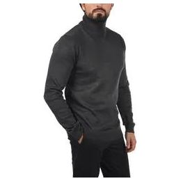 !Solid Rollkragenpullover SOLID "Rollkragenpullover SDArio", Herren, Gr. XXL, grau (dunkelgrau melange), Obermaterial: 100% Baumwolle CO., Pullover Rollkragenpullover