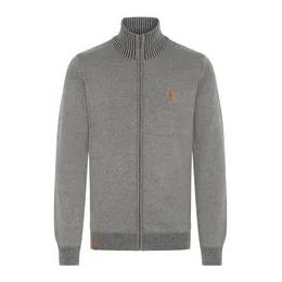 Strickjacke INDICODE "Strickjacke IDAndy", Herren, Gr. L, grau (grau mix), Obermaterial: 75% Baumwolle CO (CMIA). 25% Polyacryl PAN., Strickjacken Strickjacke