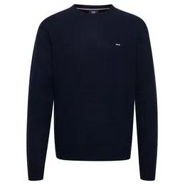 Strickfleece-Pullover FQ1924 "Strickpullover KQLefq", Herren, Gr. XXL, blau (navy blazer), Obermaterial: 80% Wolle WO. 20% Polyester PES., Pullover