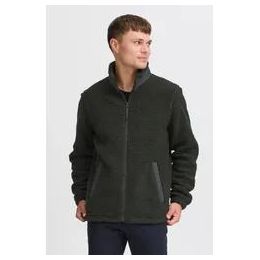 Fleecejacke Blend "BHLaursus", Herren, Gr. M, schwarz, 100% Polyester, unifarben, Basic, regular fit normal, normaler offener Saum, Jacken Fleecejacke, Kuschelige Teddyjacke mit Taschen