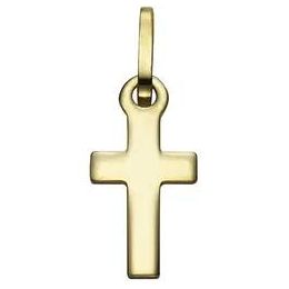 Kettenanh&auml;nger Vivance "333 Gold Motiv Kreuz", gelb, Schmuckanh&auml;nger, Damen, one-size, Gold, 0,2 g, Kettenanh&auml;nger