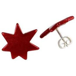 Paar Ohrstecker DeMarie "eloxiertes Aluminium", Damen, Gr. one-size, Metall, rot, Ohrringe