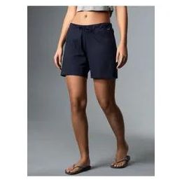 Bermudas TRIGEMA "TRIGEMA Shorts mit praktischem Kordelzug", Damen, Gr. 3XL, Normalgr&ouml;&szlig;en, blau (navy), Single Jersey, 100% Baumwolle, Hosen Bermudas
