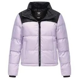 Steppjacke Ragwear "Serah", Damen, Gr. XXXL(46), lila (lavender), Obermaterial 1: 100% Nylon. Obermaterial 2: 100% Polyester. Innenfutter: 100% Polyester. Wattierung: 100% Polyester, l&auml;ssig geschnitten h&uuml;ftbedeckend, hoch geschlossener Ausschnitt, eng Strickb&uuml;ndchen, Jacken Steppjacke, stylische Damen Winterjacke im Colourblocking-Design