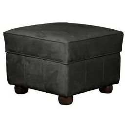 Polsterhocker Home Affaire "CHARENTE, Chesterfield Hocker, Ma&szlig;e B/T/H: 55/55/73 cm", grau (anthrazit), B:55cm H:73cm T:55cm, 100% Polyester, Hocker, Polsterhocker, passend zur Serie Charente, in hochwertiger Verarbeitung