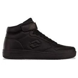 Sneaker Lotto, Damen, Gr. 44, schwarz, Synthetik, clean, Schuhe Sneaker, - in angesagtem Midcut Basketball-Design