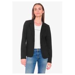 Jackenblazer Le Temps Des Cerises "OSCAR", Damen, Gr. M, schwarz, 73% Polyester, 23% Viskose, 4% Elasthan, unifarben, normal, Blazer, mit stylischem-Reverskragen