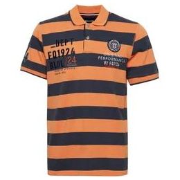 Poloshirt FQ1924 "Poloshirt FQHarald", Herren, Gr. XXL, orange (coral gold), Obermaterial: 100% Baumwolle CO., regular fit normal, Shirts