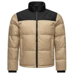 Outdoorjacke Ragwear "Stafen", Herren, Gr. XXL (56), grau (taupe), Obermaterial 1: 100% Polyester. Obermaterial 2: 100% Nylon. Innenfutter: 100% Polyester. Wattierung: 100% Polyester, gerade h&uuml;ftbedeckend, hoch geschlossener Ausschnitt, &Auml;rmel ohne &Auml;rmelschlitz Rippstrickb&uuml;ndchen, Jacken Outdoorjacke, Wasserdichte Herren Winterjacke im Retro-Look