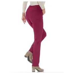 Schlupfhose Classic Basics, Damen, Gr. 22, Kurzgr&ouml;&szlig;en, rot (bordeaux), 59% Baumwolle, 30% Polyester, 11% Elasthan, unifarben, lang, Hosen Schlupfhose