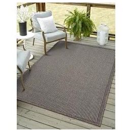 Teppich "Natura, LAGERR&Auml;UMUNG", schwarz (schwarz,grau), B:80cm H:6mm L:150cm, Polypropylen, MyFlair M&Ouml;BEL & ACCESSOIRES, Teppiche, Teppich, Uni Farben, mit Bord&uuml;re, Outdoor geeignet, Balkon, Terrasse