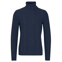 Rollkragenpullover 11 Project "Rollkragenpullover PRJamelio", Herren, Gr. XXL, blau (insignia blau melange), Obermaterial: 70% Baumwolle CO recyc.. 30% Polyester Pol. recyc.., Pullover Rollkragenpullover