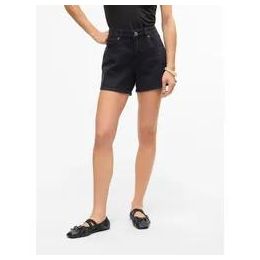V&eacute;ro Moda Jeansshorts VERO MODA "VMTESS MR SHORT DNM SHORTS MIX GA NOOS", Damen, Gr. M (38), N-Gr, schwarz (schwarz denim), Denim/Jeans, Obermaterial: 99% Baumwolle, 1% Elasthan, unifarben, kurz, Jeans Jeansshorts, Baumwollmischung, regular fit