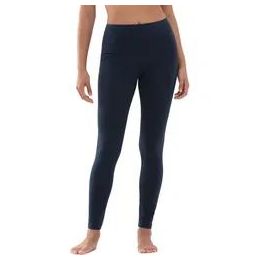 Leggings Mey "Cotton Pure", Damen, Gr. 38, N-Gr, blau (night blau), Single Jersey, Obermaterial: 94% Baumwolle, 6% Elasthan, lang, Hosen Leggings, Elastischer Bund