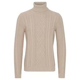 Rollkragenpullover 11 Project "Rollkragenpullover PRJamelio", Herren, Gr. L, beige (humus), Obermaterial: 70% Baumwolle CO recyc.. 30% Polyester Pol. recyc.., Pullover Rollkragenpullover